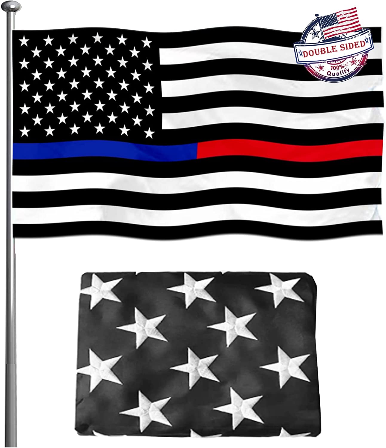 Wholesale US Police and Fire Department Flag for Pole Car Boat Garden ...